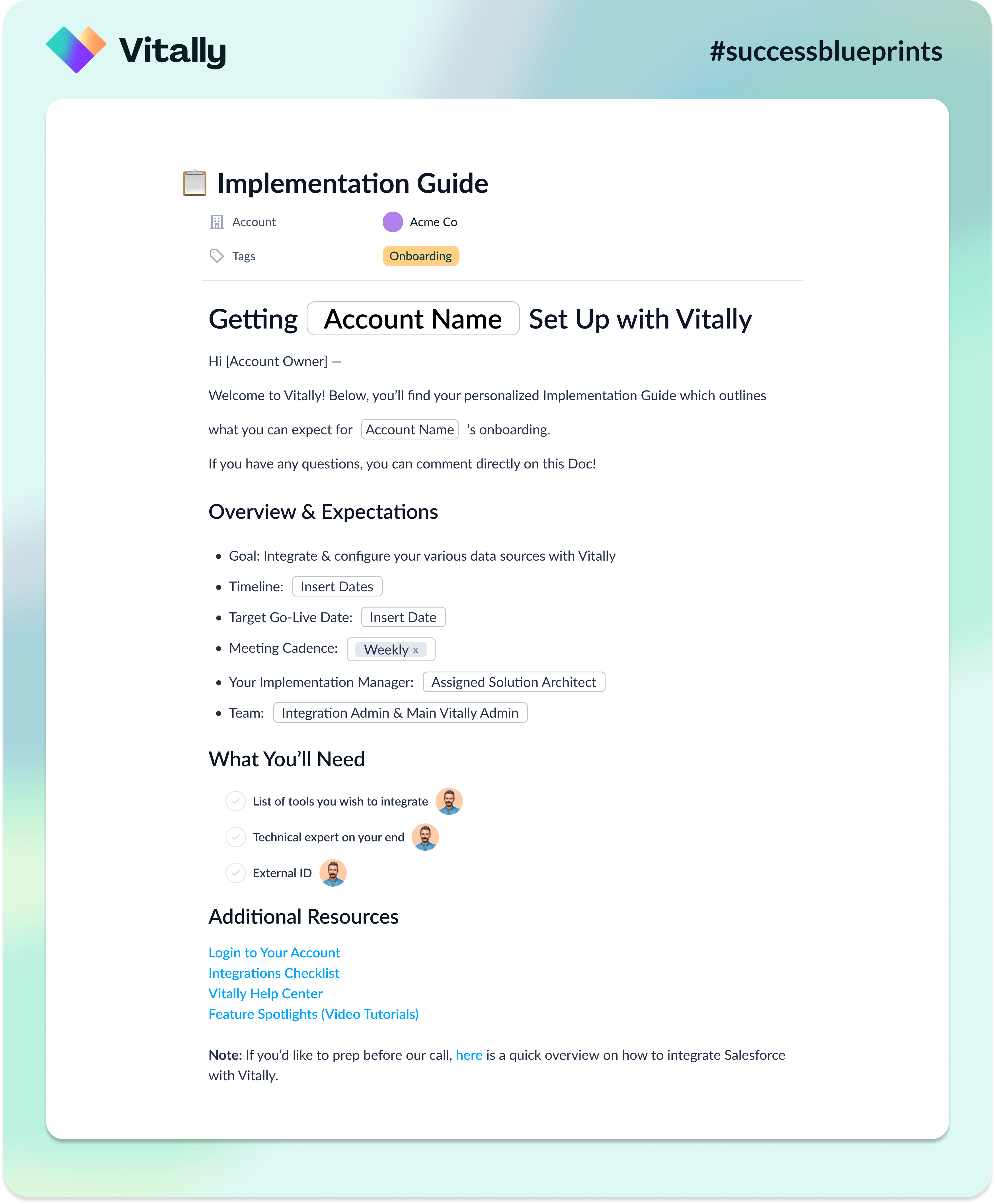 Implementation Guide Doc Template